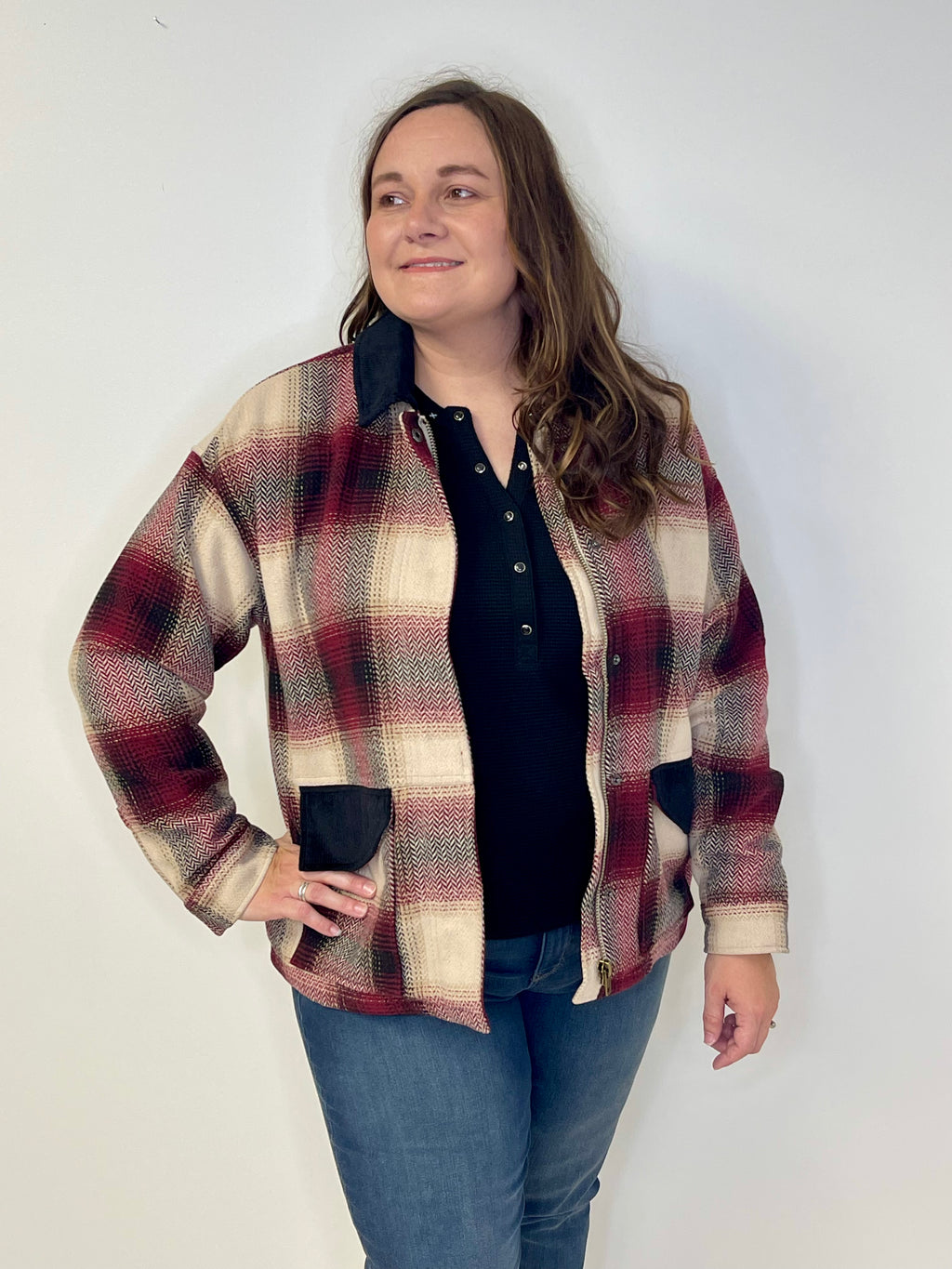 Blakely Plaid Chore Jacket – Shop Hidden Treasure Boutique